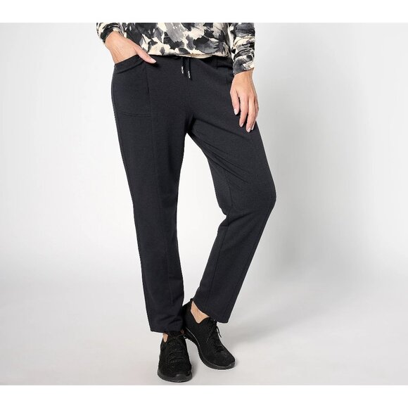 zuda | Pants & Jumpsuits | Zuda Z Knit Petite French Terry Tapered Pant ...